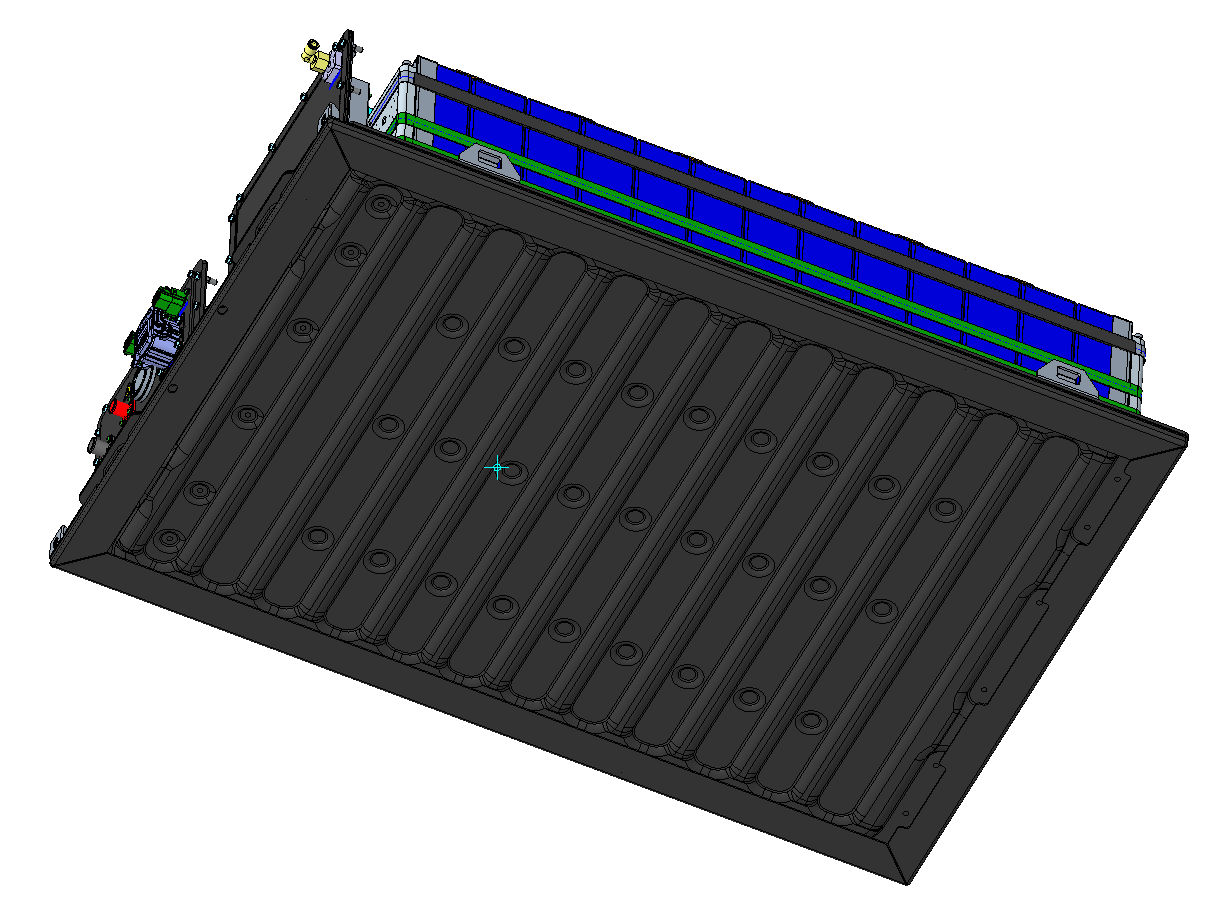 1P52S-液冷pack详细设计数模-仿真秀图纸模型