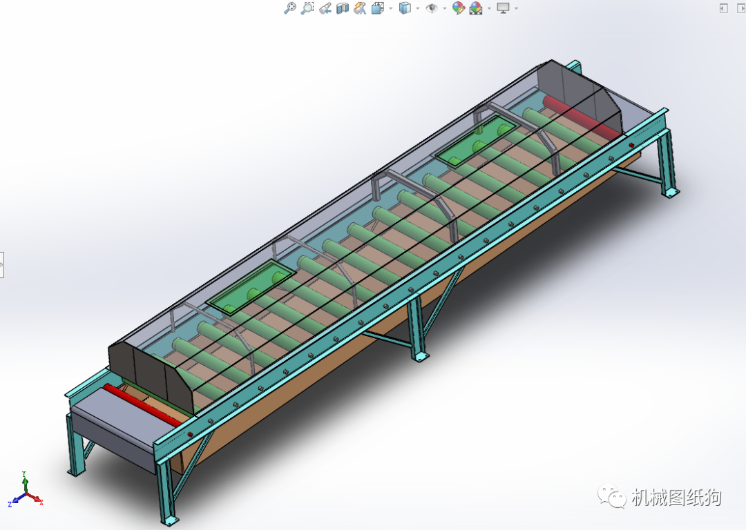 【工程机械】roller Conveyor辊道输送机3d数模图纸 Solidworks设计 Solidworks 仿真秀干货文章
