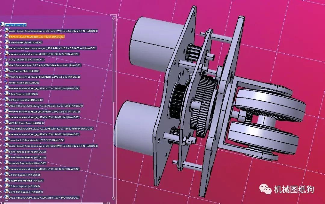 【工程机械】5675 Off Season小车转向轮结构3d图纸 Step格式 Solidworks 仿真秀干货文章