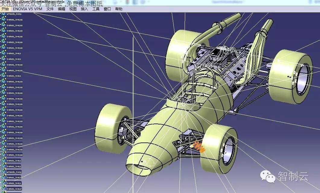 【卡丁赛车】开轮式赛车造型三维建模图纸 Stp和igs格式 Solidworks 仿真秀干货文章