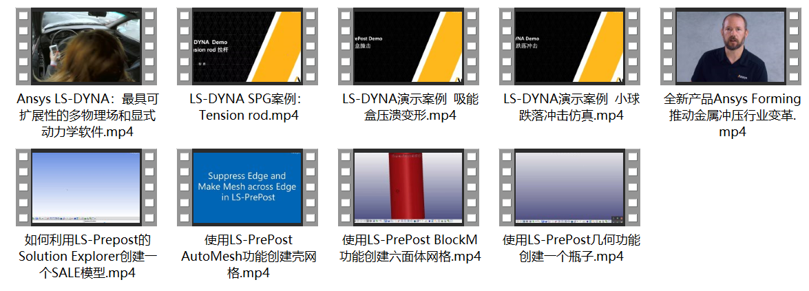 ANSYS LS-DYNA 系列合集_LS-DYNA_Workbench-仿真秀视频课程